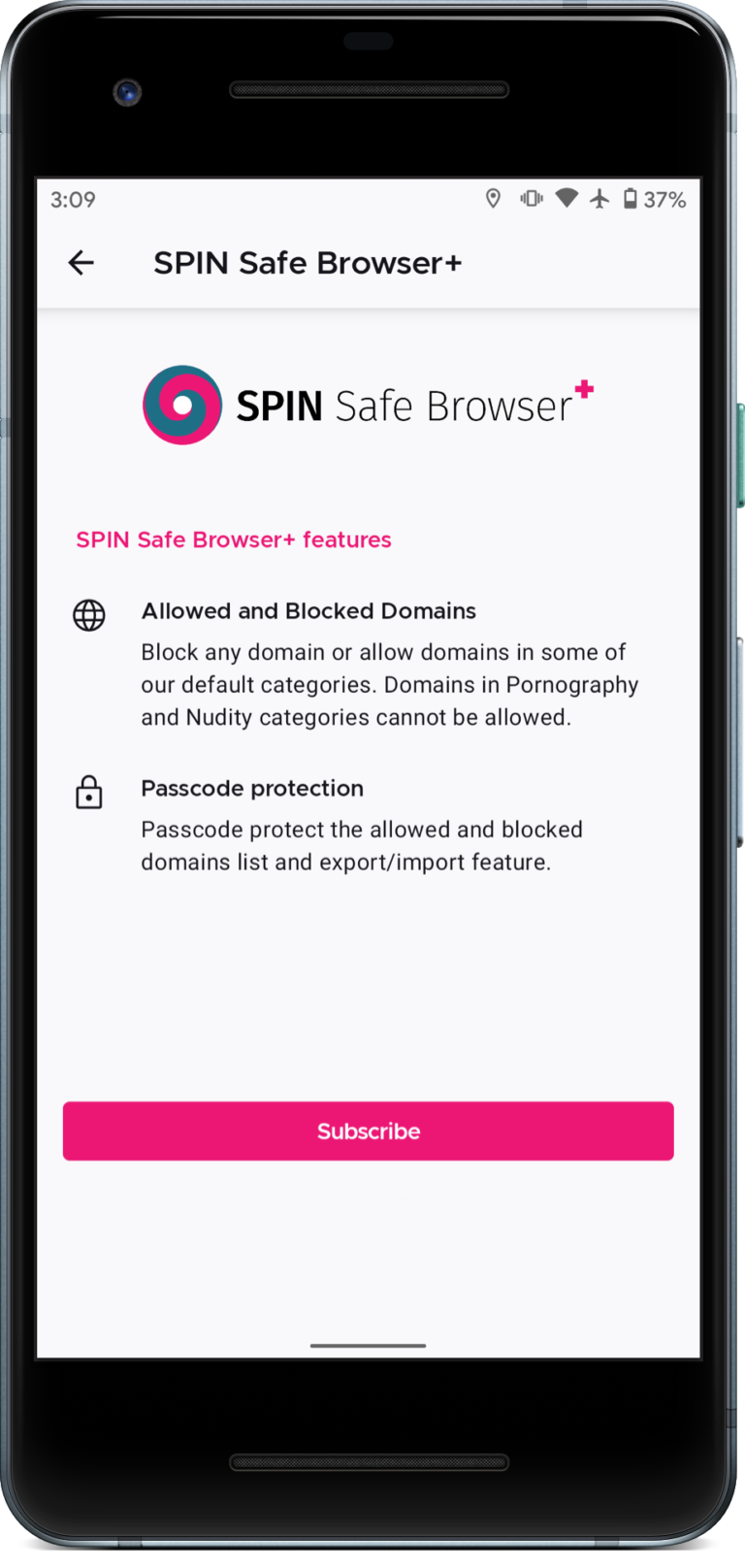 SPIN Safe Browser - SPIN+ | Coming soon for Android